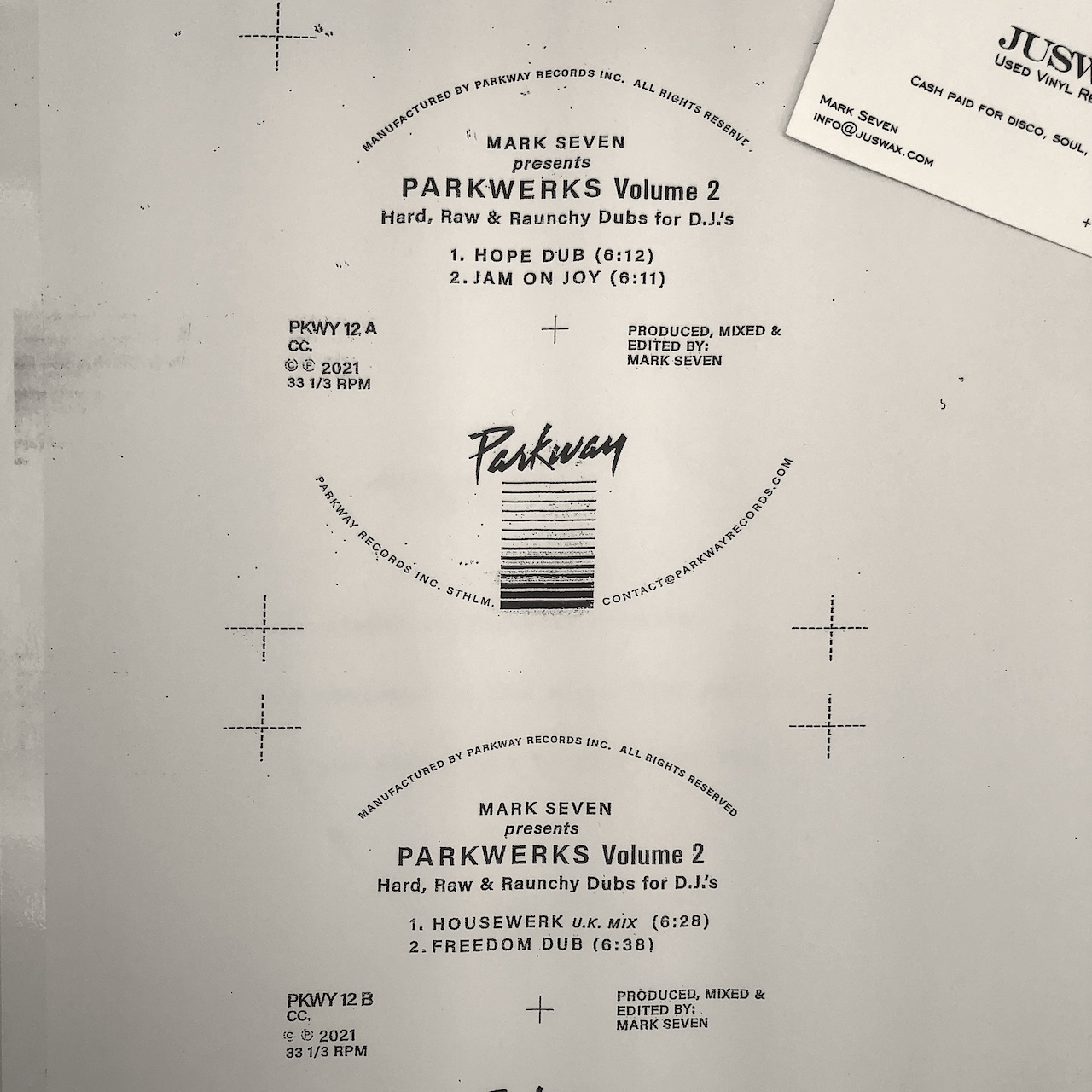 PARKWERKS Volume 2 / Parkway Records – Ban Ban Ton Ton